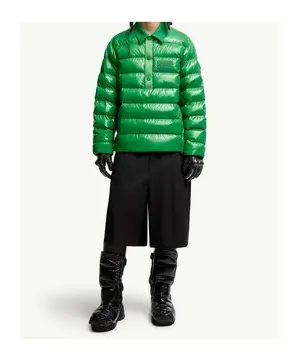 Moncler Long-sleeved Down Jacket With Logo Detail