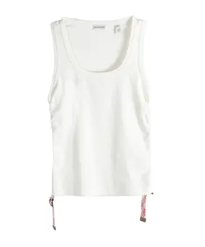 Burberry Festival Cotton Blend Tank Top - White