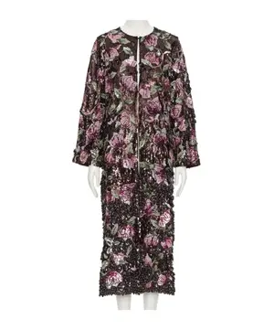 Valentino Garavani Long-sleeved Sequined Dress