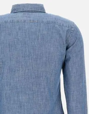 Polo Ralph Lauren Long-sleeved Embroidered Shirt - Blue