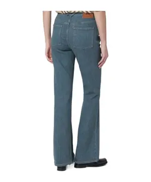 Burberry Logo Patch Bootcut Jeans