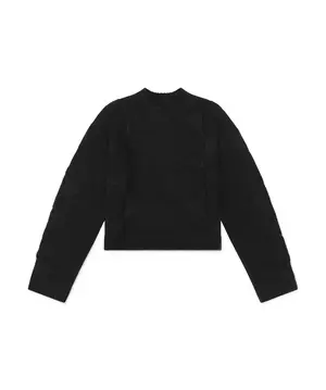 HELIOT EMIL Spiral-knit Cropped Jumper