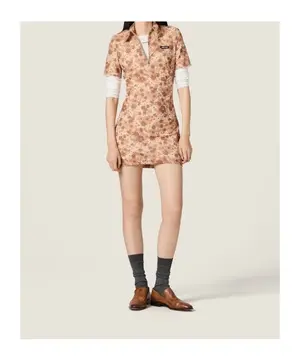 Miu Miu Stretch Fabric Mini-dress