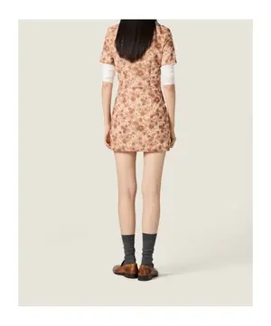 Miu Miu Stretch Fabric Mini-dress