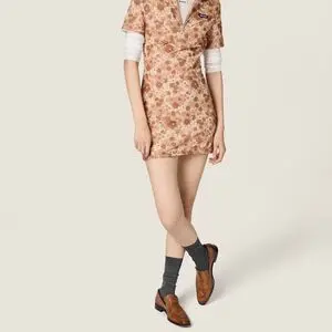 Miu Miu Stretch Fabric Mini-dress