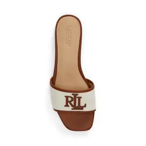 Ralph Lauren Everly Real Leather Flat Sandals