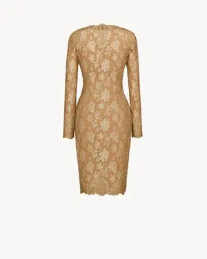 Saint Laurent Long Sleeve Dress