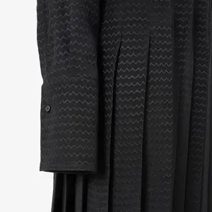 Fendi Pleated Zigzag-pattern Midi Dress