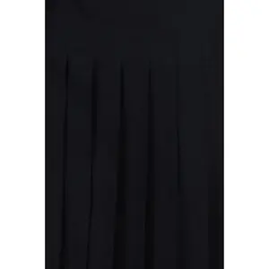 Fendi Chevron Jacquard Pleated Dress - Black