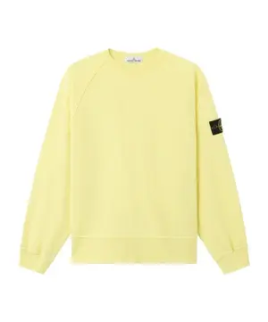 Stone Island Logo-patch Raglan-sleeve Sweater - Lemon