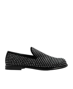 J.W.ANDERSON Crystal-embellished Loafers - Black