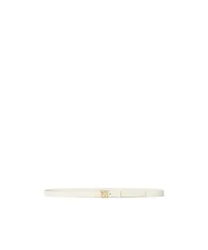 Fendi O'lock Leather Belt - Parchment