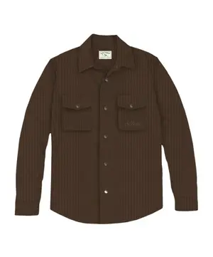 MC2 SAINT BARTH Logo Embroidered Corduroy Overshirt