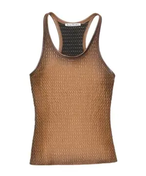 Acne Studios Round Neck Sleeveless Vest - Brown