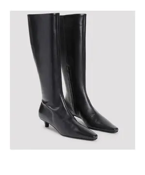 TOTEME The Slim Knee-high Pointed-toe Boots