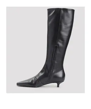TOTEME The Slim Knee-high Pointed-toe Boots