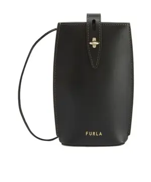 Furla Logo Shoulder Bag - Black