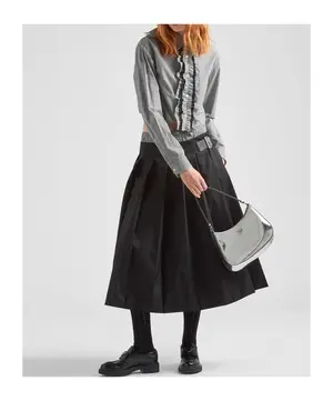 Prada Cleo Brushed Leather Shoulder Bag