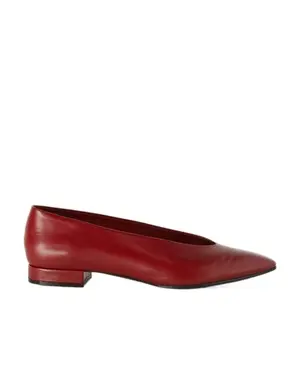 Loro Piana Rebecca Pointed Flat Shoes - Red