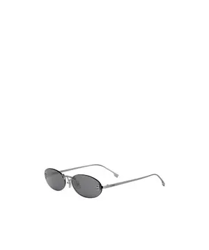 Fendi Frameless Oval Sunglasses - Gray