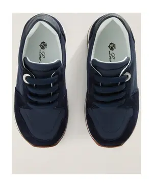 Loro Piana My Wind Flat-bottomed Casual Sneakers - Black