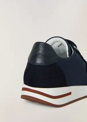 Loro Piana My Wind Flat-bottomed Casual Sneakers - Black