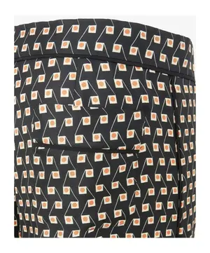 Fendi Printed Silk Trousers