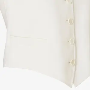 Fendi Ivory Wool Gilet