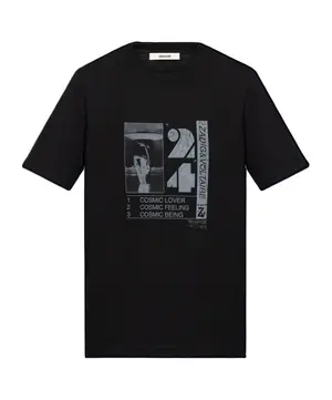Zadig&Voltaire Voltaire Ted Photoprint Crewneck T-shirt - Black
