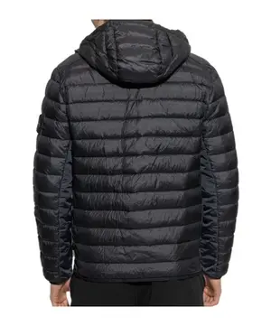 Stone Island Hooded Zip-up Jacket With Logo Patch