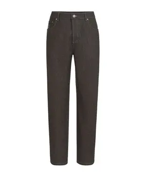 Brunello Cucinelli Virgin Wool Flannel Five-pocket Trousers