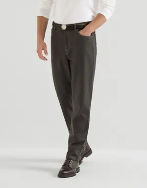 Brunello Cucinelli Virgin Wool Flannel Five-pocket Trousers