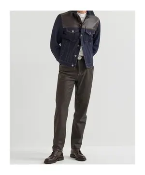 Brunello Cucinelli Virgin Wool Flannel Five-pocket Trousers