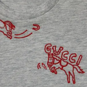 Gucci Embroidered Cotton T-shirt