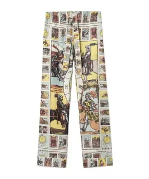 Burberry Tarot Silk Pyjama Trousers - White
