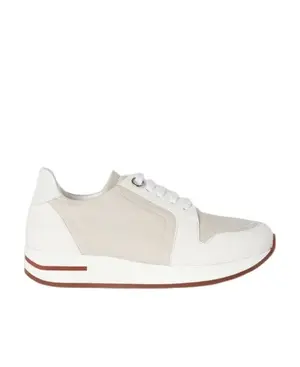 Loro Piana Flat Bottom Casual Sneakers - White