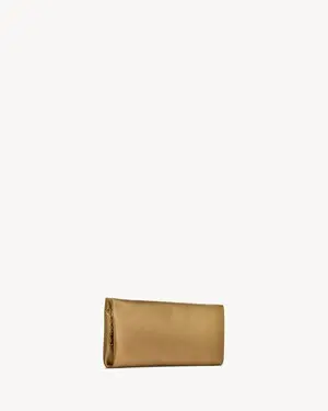 Saint Laurent Evening Soft Clutch In Satin