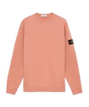 Stone Island Compass-patch Crewneck Sweatshirt - Orange