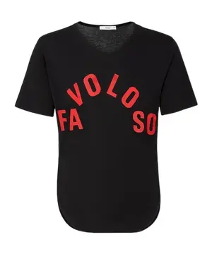 Fendi Cotton T-shirt With Favoloso Print - Black
