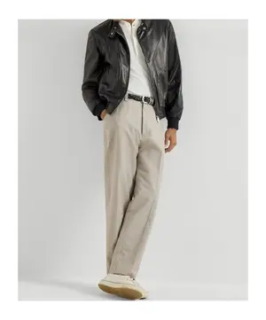 Brunello Cucinelli Leather Zip-up Bomber Jacket