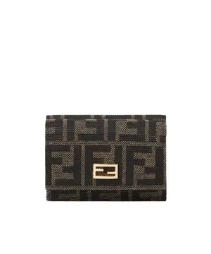 Fendi Mini Tube Trifold - Brown