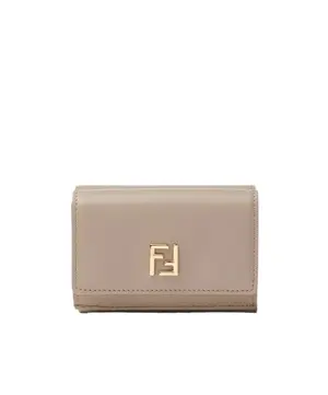 Fendi Ff Mini Trifold - Dove-grey