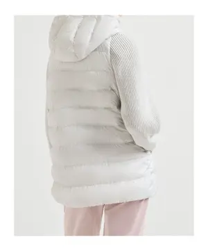 Brunello Cucinelli Hooded Knit-sleeve Jacket