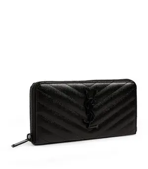 Saint Laurent Monogram Zip-around Wallet