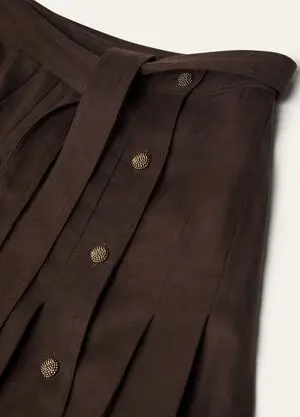Loro Piana Yasmina Pleated Midi Skirt