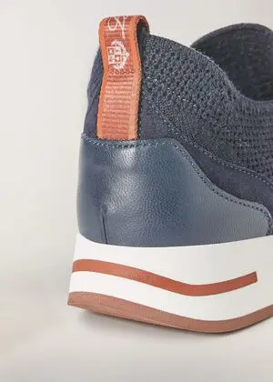 Loro Piana 360 Lp Flexy Walk Low-cut Wool Casual Sneakers - Gray
