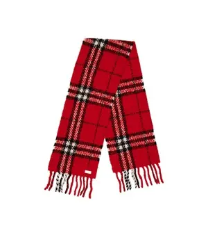 Burberry Plaid Pattern Scarf - Red