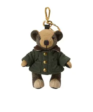 Burberry Quilted Bear Charm - Black
