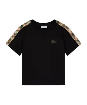 Burberry Round Neck Short Sleeve T-shirt Black
