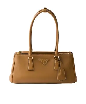 Prada Prada Triangle Logo Shoulder Bag Caramel